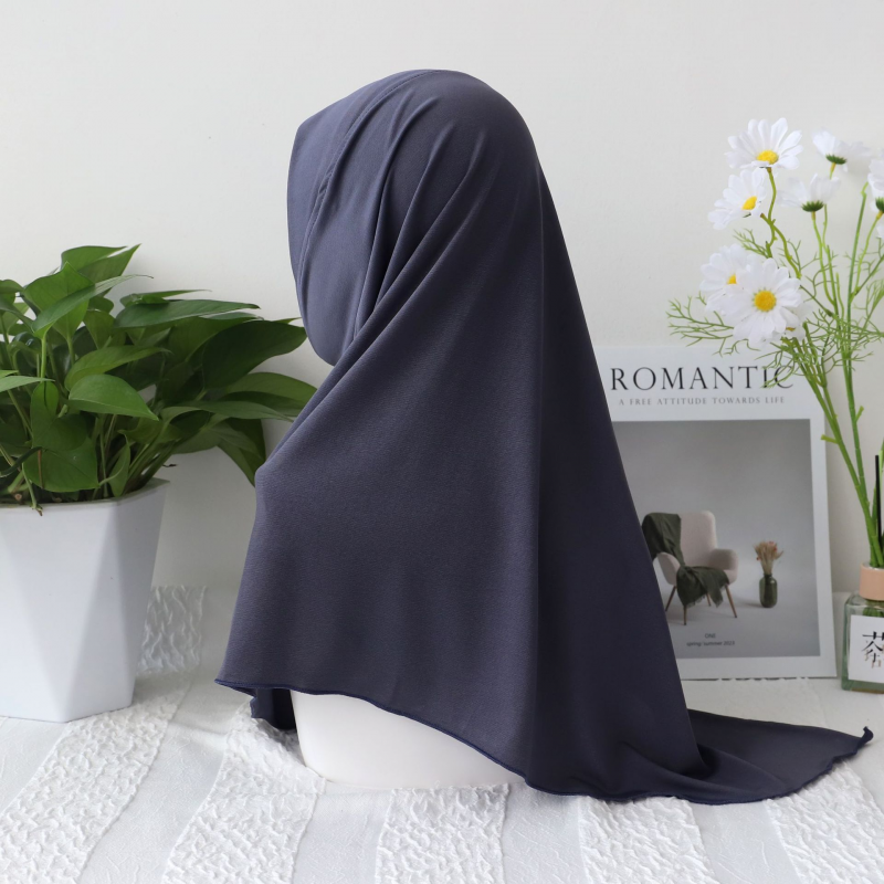Muslim Crystal Linen Comfortable Headscarf Multi Colored Shawl ...