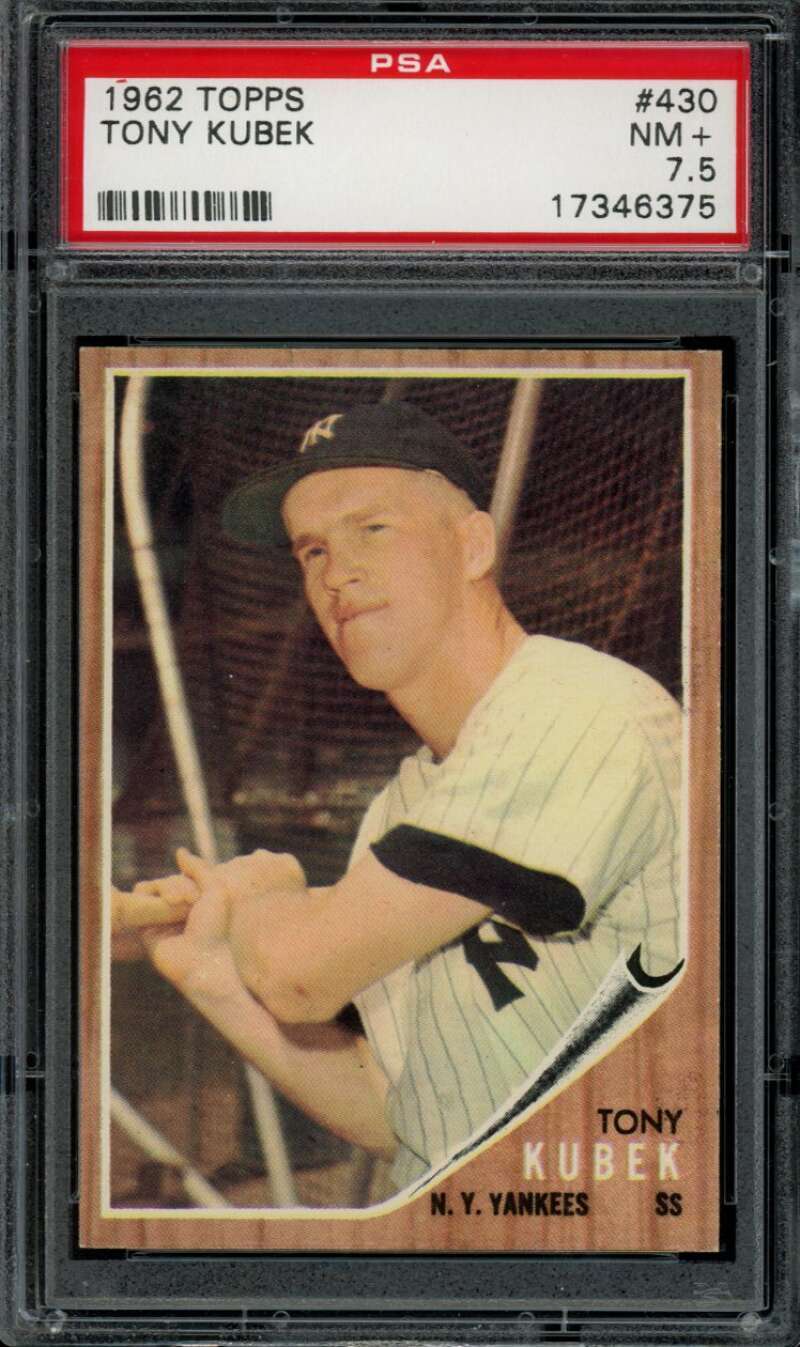 1962 Topps #430 Tony Kubek PSA 7.5 Yankees (6375) | eBay