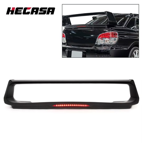 HECASA Trunk Spoiler Wing W/Brake Light For Subaru Impreza WRX STI 2002 ...