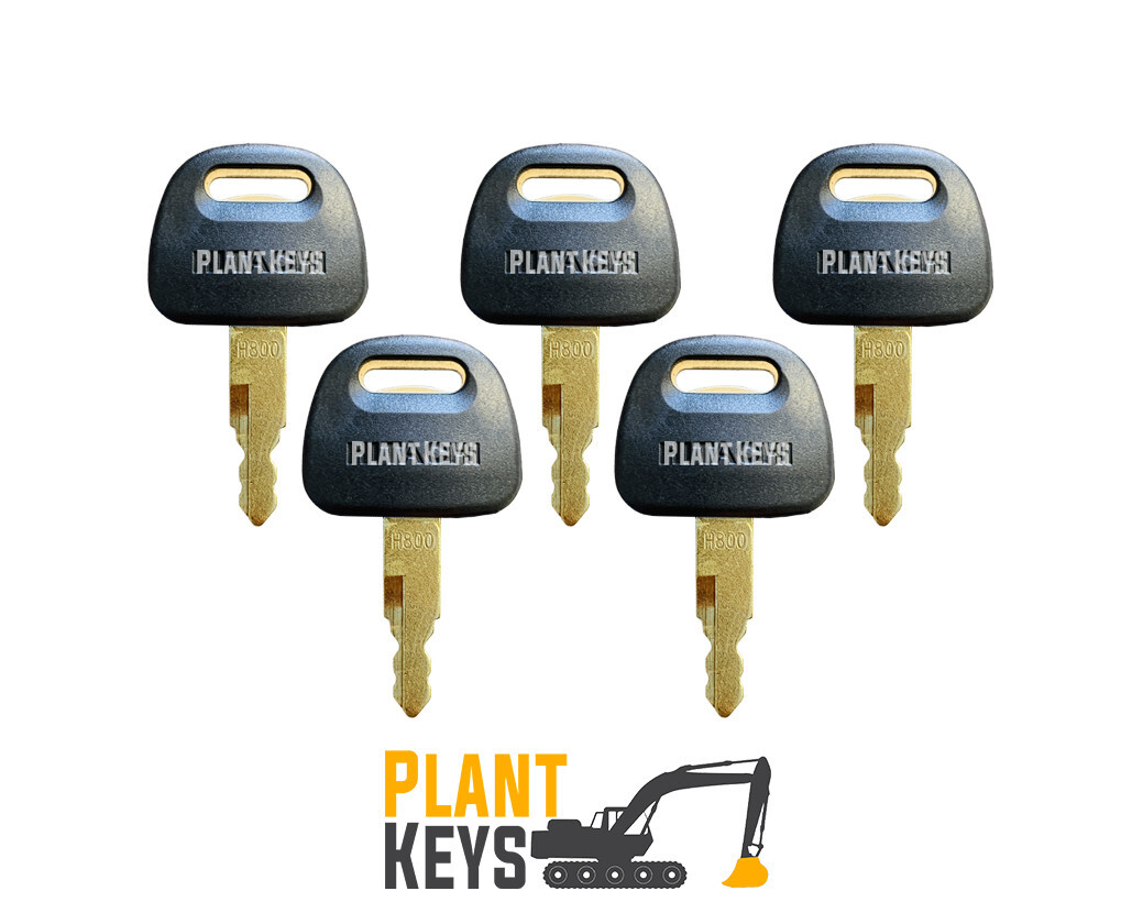 Hitachi H800 (Set of 5) Excavator Keys Grader Dozer Roller Skidsteer ...
