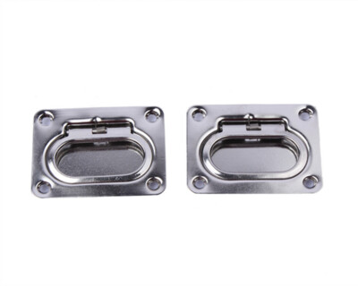2X Boat Ring Hatch Pull Handle Marine Locker Flush Lift Marine ...