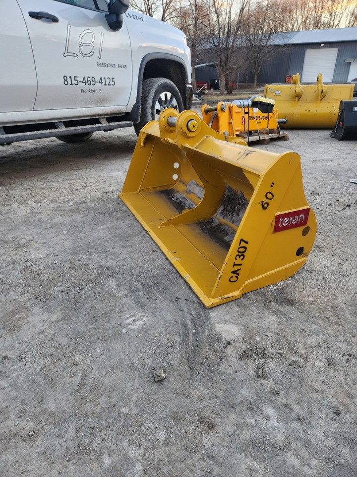 NEW Caterpillar 307 308 60" Smooth Ditch Grading Bucket Excavator 50mm ...