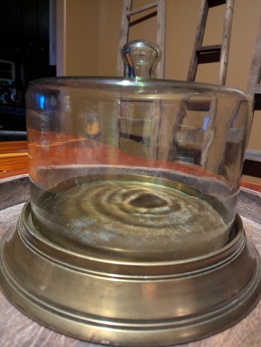 Vintage Elegant Brass Dome for food or other displays. Unique exquisite ...