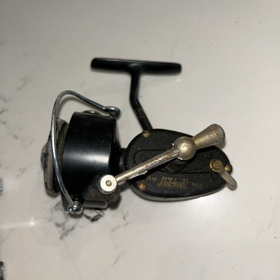 Vintage Mitchell 300 Spin Cast Fishing Reel, France Left Hand Crank ...
