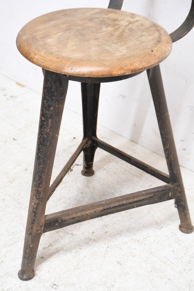 C27P51- Vintage Industrie Design Stuhl Arbeitsplatzstuhl | eBay.de