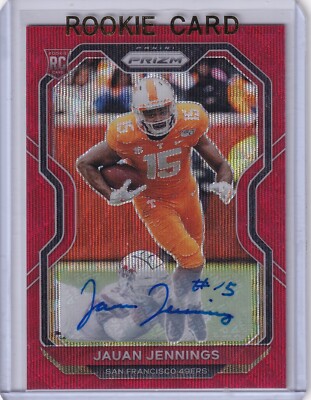 Jauan Jennings 2020 Panini Prizm Red Wave Prizm Rc Auto (30/149) | eBay