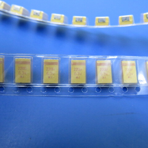 NEMCO ELEC LSR220/6DK100 Qty of 325 per Lot CAP TANT 220 UF 10% EIA-D ...