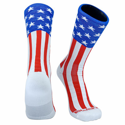 Swanq USA Uncle Sam Patriot Basketball Football Crew Socks by TCK | eBay