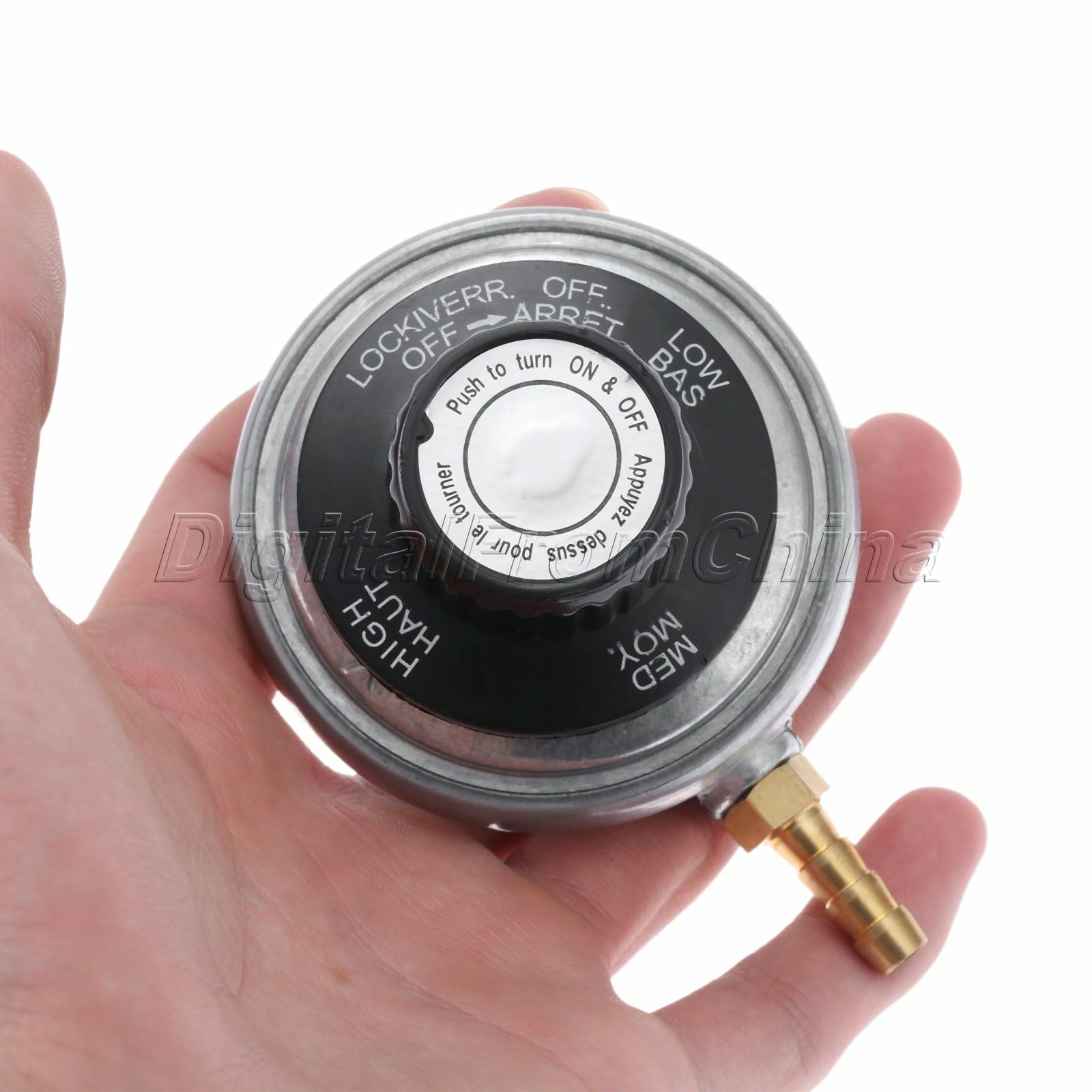 Adjustable Gas Propane Tank Regulator Low Pressure Stove BBQ Grill ...
