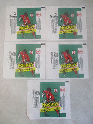 LOT OF 5 1977-78 WHA OPC HOCKEY WAX PACK WRAPPER O-PEE-CHEE CANADA | eBay
