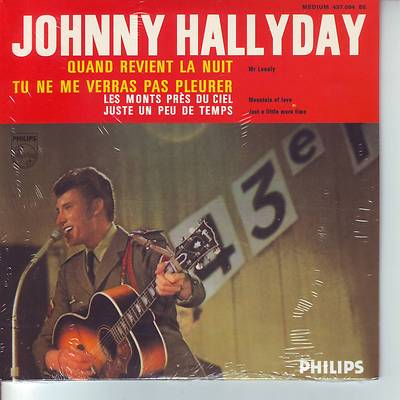 CD 4 titres JOHNNY HALLYDAY n°37 QUAND REVIENT LA NUIT ** TU NE ME ...