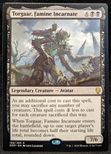Torgaar, Famine Incarnate - MTG Magic the Gathering - Dominaria ...
