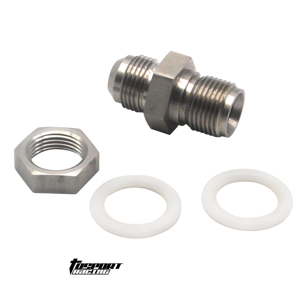 Turbo Oil Pan Return / Drain Plug Adapter Fitting 10AN No Welding Steel ...