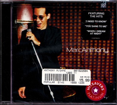 Marc Anthony (CD, 1999) Marc Anthony (new, unopened) 74646972625 | eBay