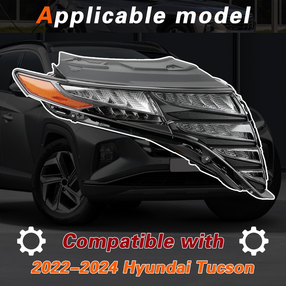 2022-2024 Hyundai Tucson Right Passenger Side LED DRL Headlight ...