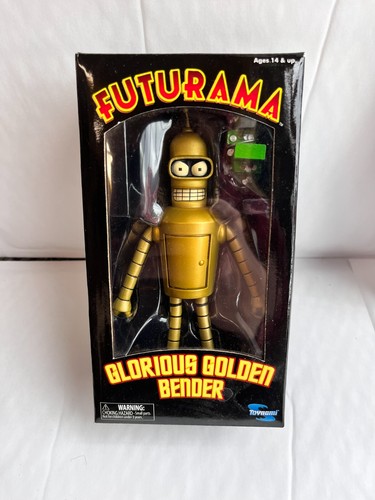 BNIB TOYNAMI FUTURAMA SERIES GLORIOUS GOLDEN BENDER TOY ACTION FIGURE ...