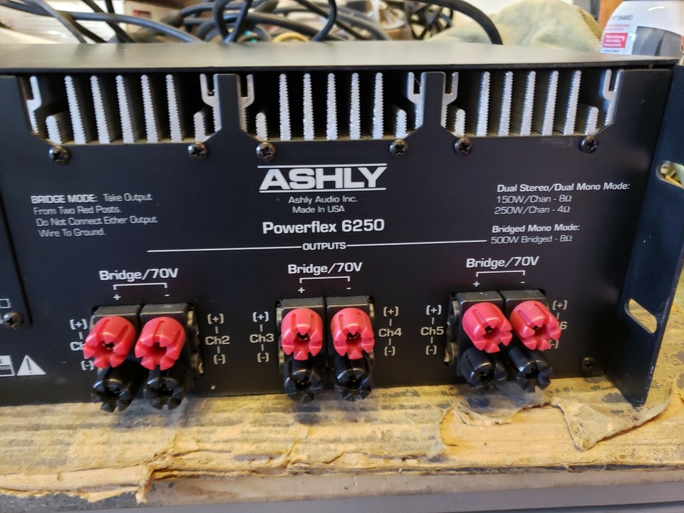 ASHLY Powerflex 6250 Six Channel Amplifier/TESTED | eBay