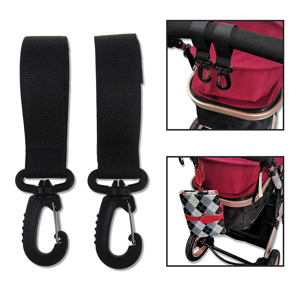 2pcs Baby Stroller Hook Buggy Clips Diaper Bag Multifunctional For ...