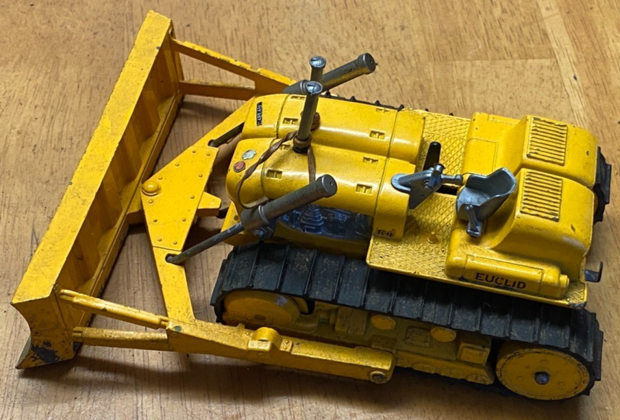 Rare Vintage Corgi 1107 Euclid TC-12 Tractor Yellow Bull Dozer In ...
