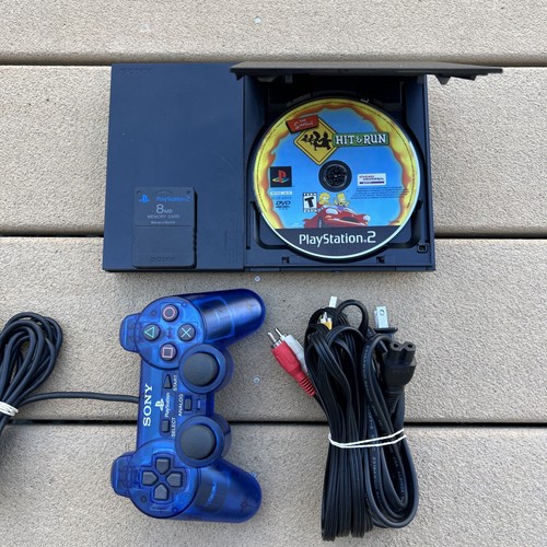 Sony PlayStation 2 PS2 Slim Console SCPH-90001 + Cables + More - Tested ...