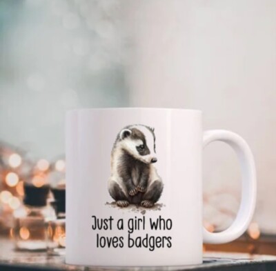 Funny Badger Coffee Tea Mug Gift Present I Love My Mum | eBay UK