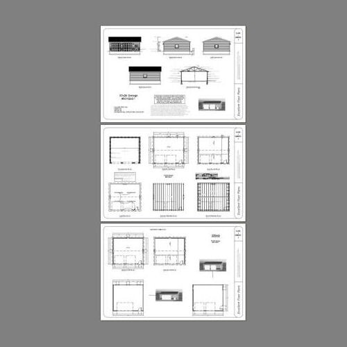 30x26 2-Car Garage -- 780 sqft -- PDF Floor Plan -- Model 1 | eBay