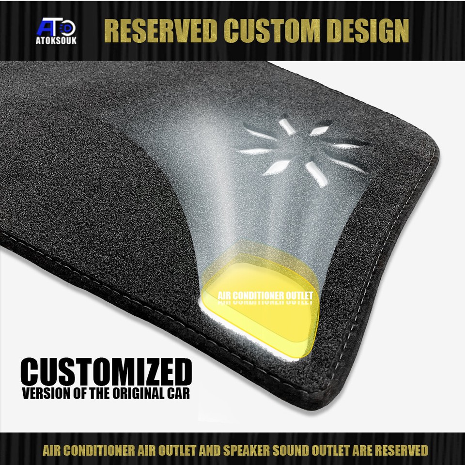 Custom Car Dashboard Cover Protect Anti-Glare Dash Mat for Silverado ...
