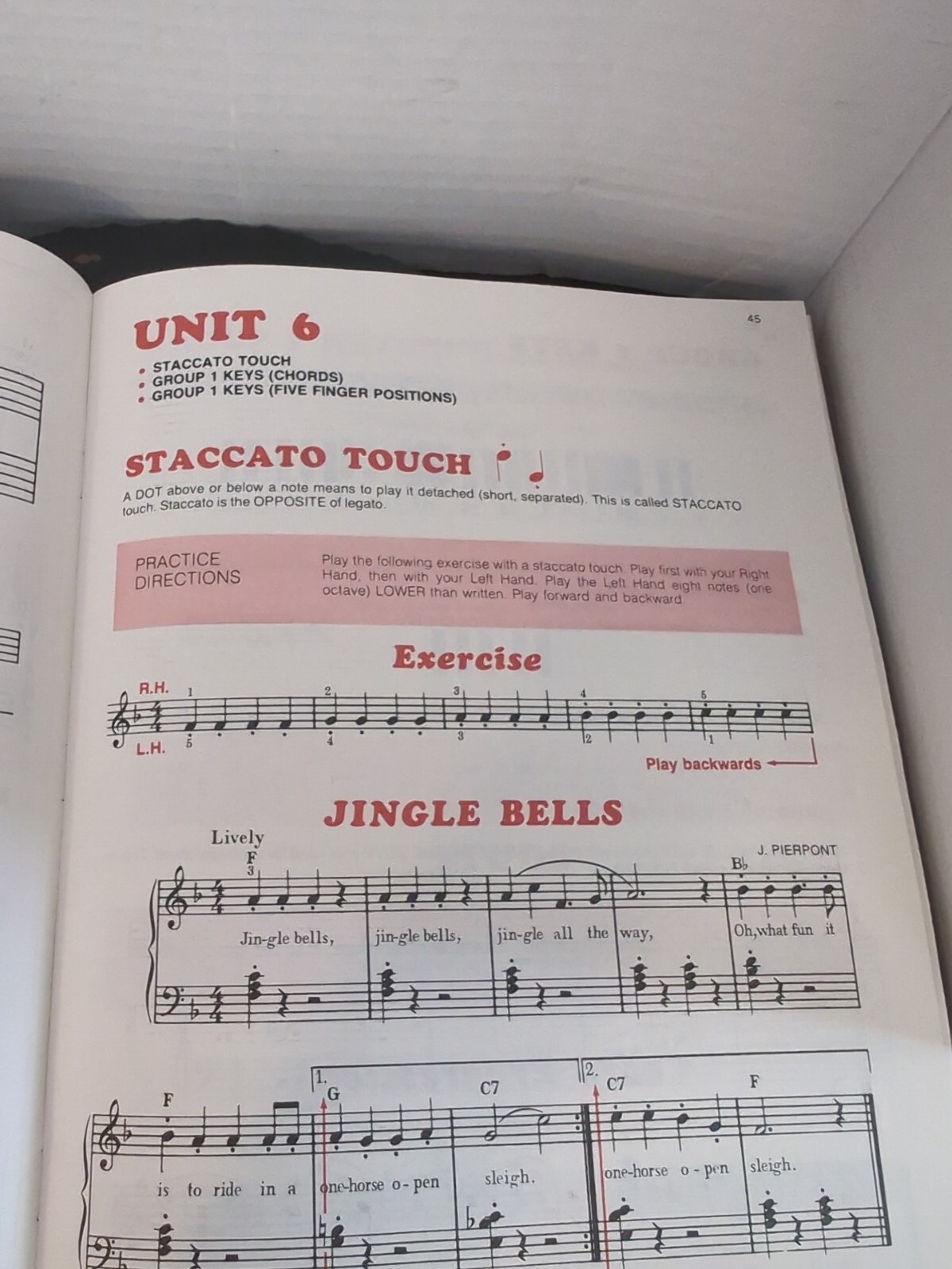 The Older Beginner Piano Course LEVEL 1 James Bastien, Vtg, 1977 ...