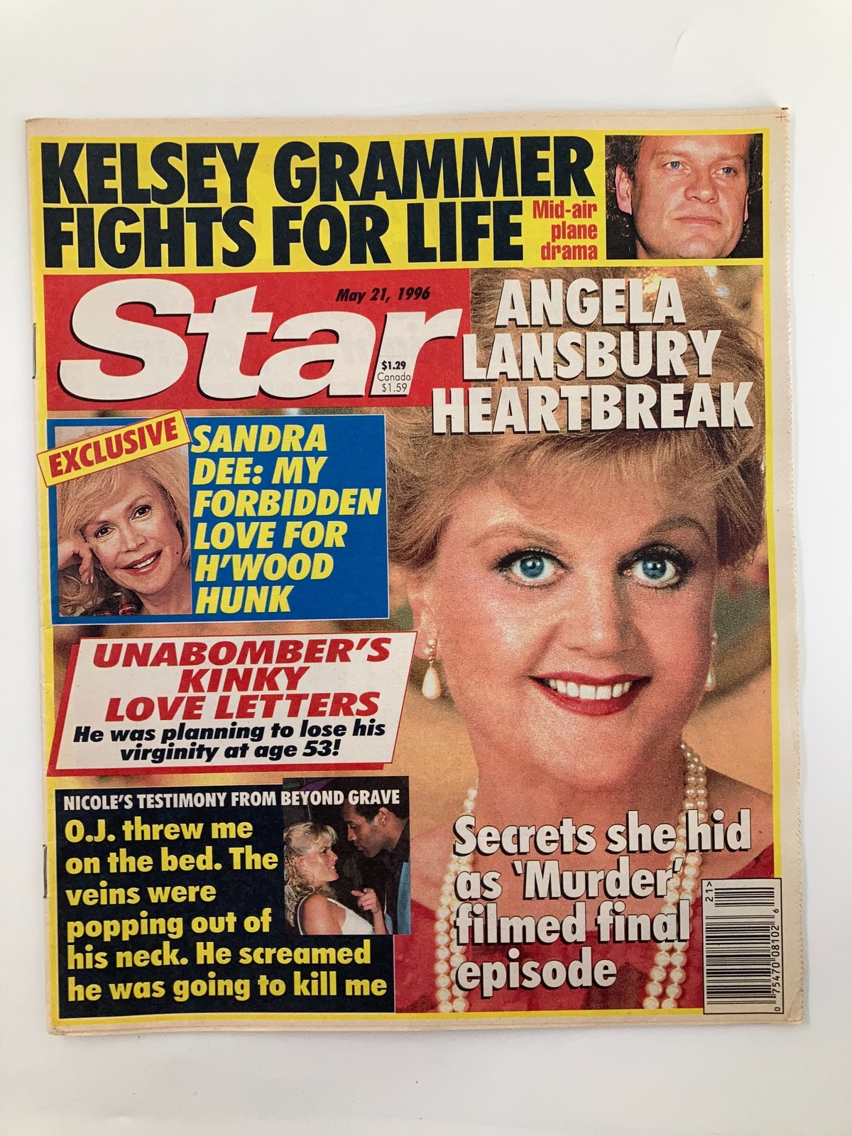 Star Tabloid Magazine May 21 1996 Sandra Dee, Angela Lansbury No Label ...