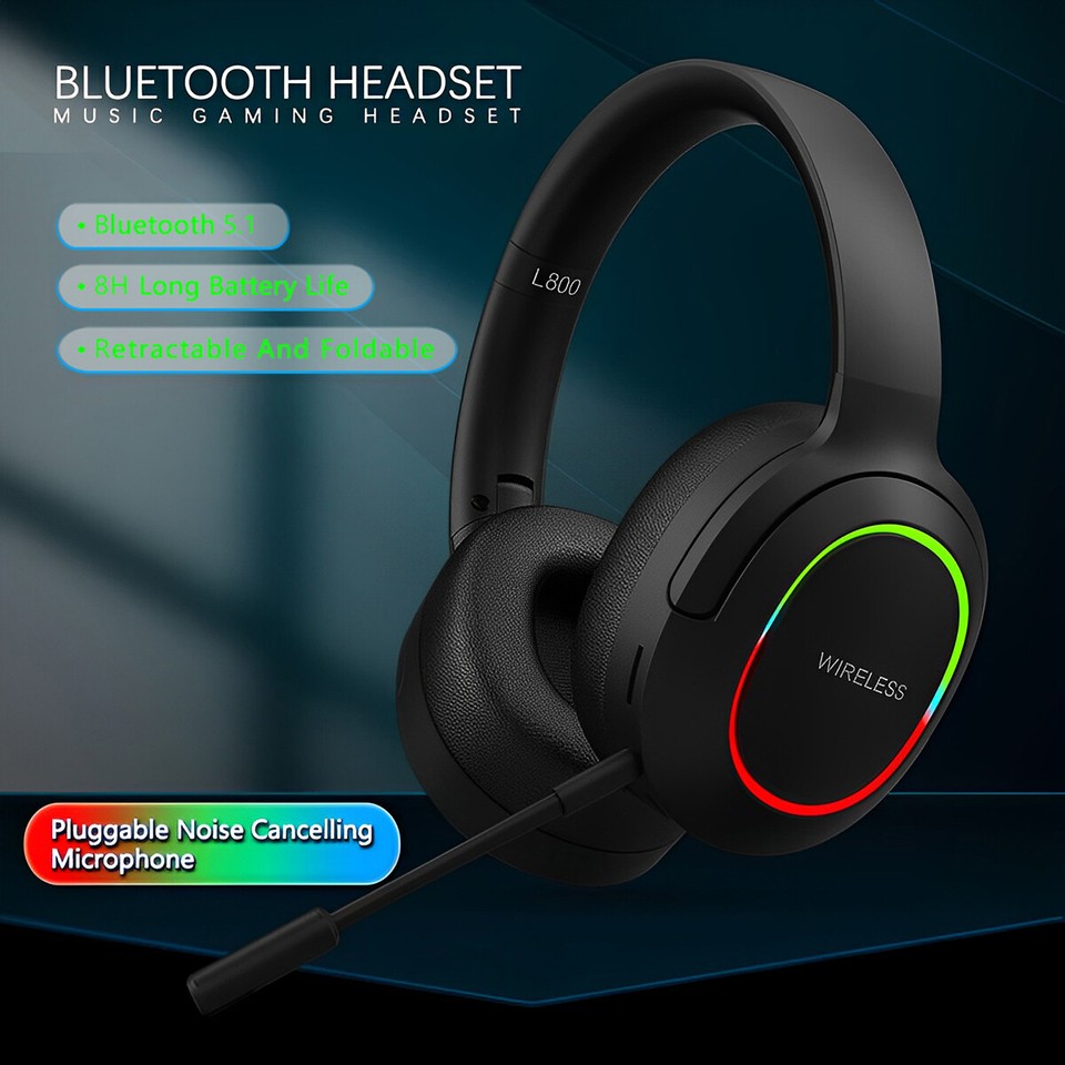 Wireless Bluetooth Headphones Portable Headsets W/Mic For Samsung S25 ...