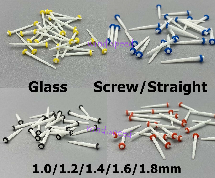 Dental Glass Quartz Fiber Post Root Canal Pin Straight Screw ...