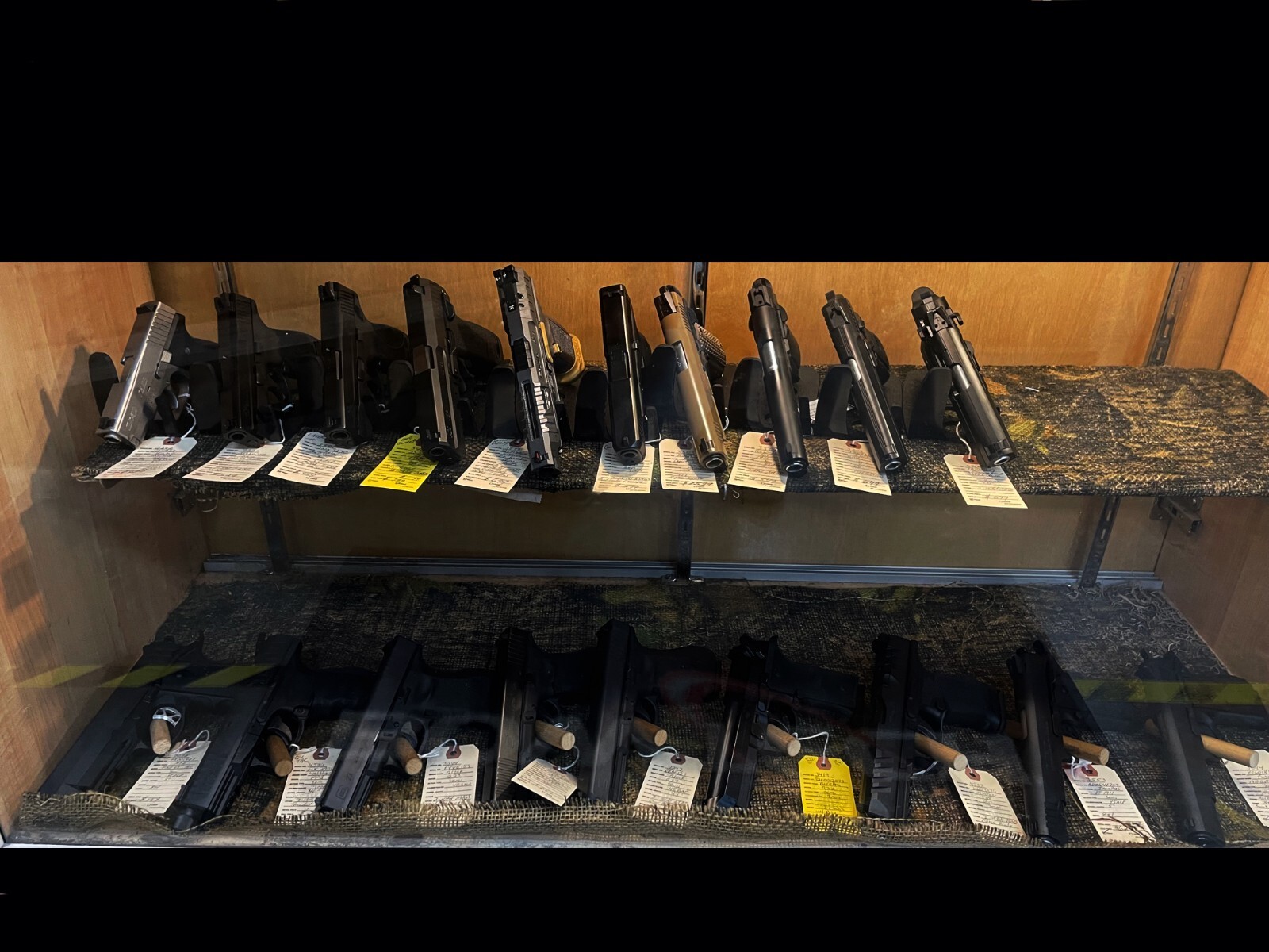 Hand Gun Stand Display Show, Business, display Case 9mm larger and .380 ...