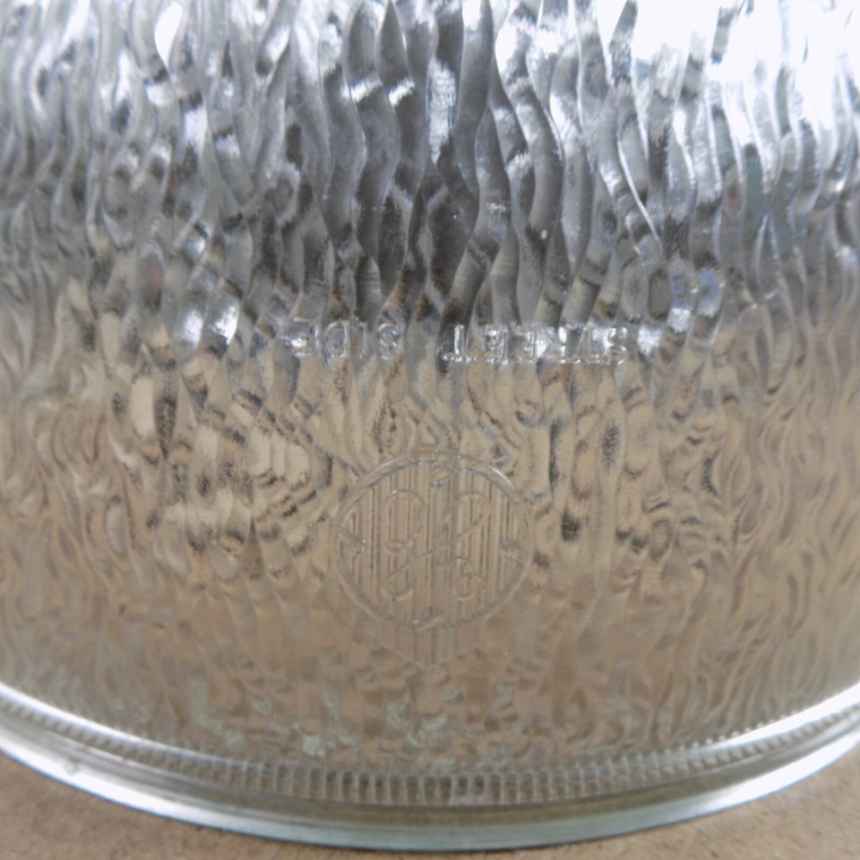 GE Holophane Large Glass Street Lamp Shade 4090 Gumdrop Shape | eBay