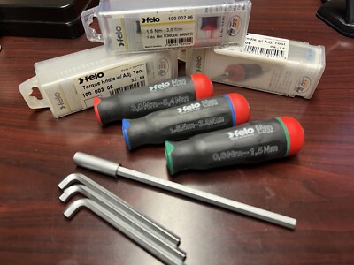 Felo Set of 3 Torque Limiting Screwdriver Handles 0.6-1.5. 1.5-3.0, 3.0 ...