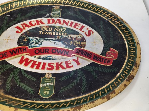 Vintage Jack Daniel's Metal Tray Barringer Wallis & Manners 12" x 16 ...