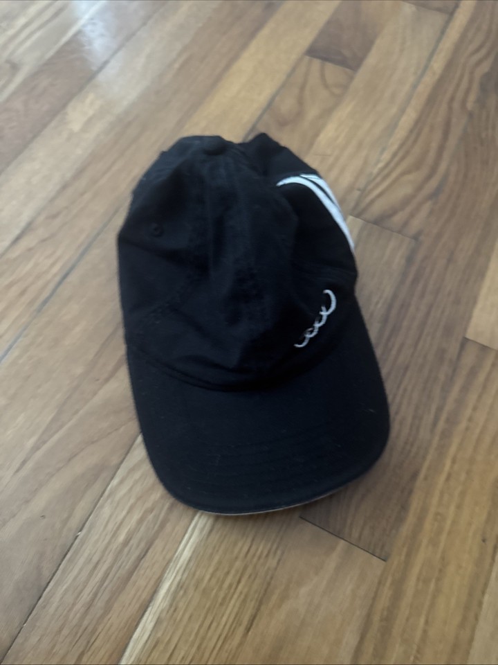 Audi Adidas Hat Black Adjustable Strap Embroidered Logo Automotive Cap ...