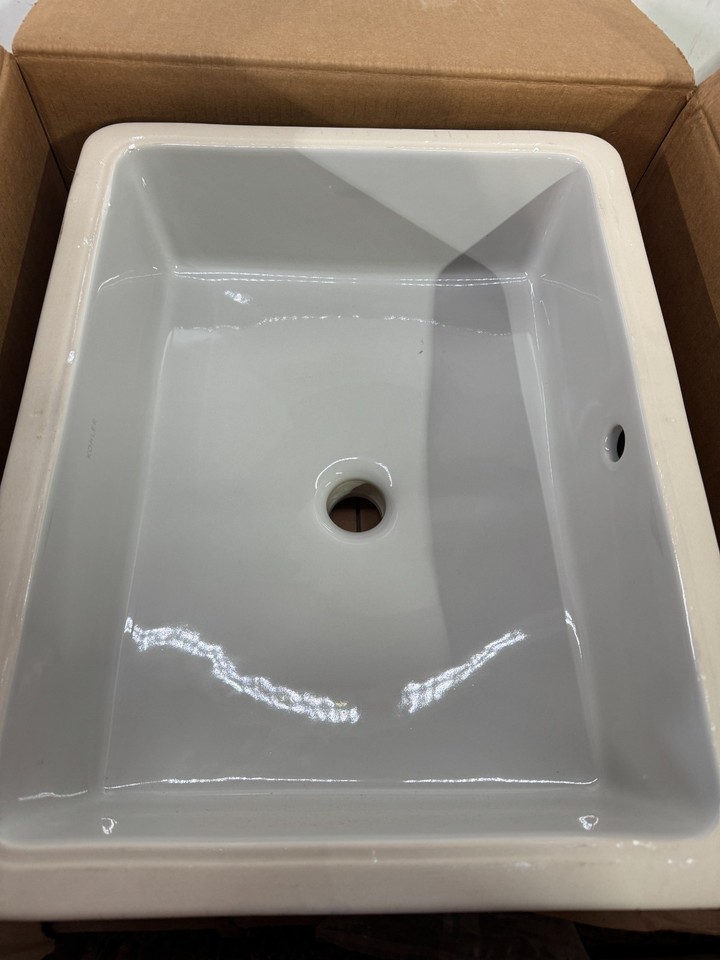 Kohler K-2882-95 Verticyl Rectangular Undermount Bathroom Sink, Ice ...