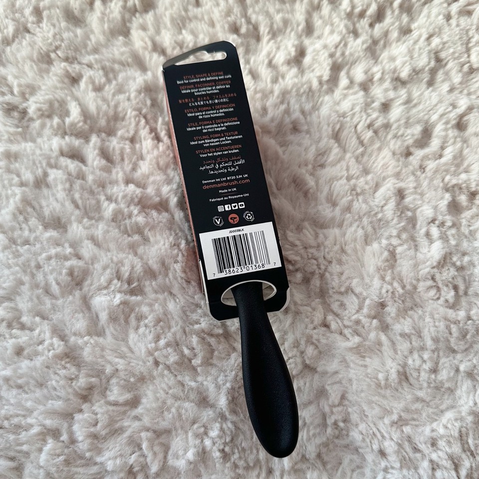 Denman Jack Dean D3 Original Styler 7 Row Black Hairbrush NEW | eBay UK