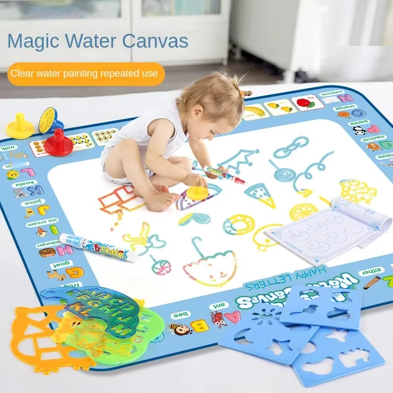 Magic Water Drawing Mat Coloring Doodle with Reusable Magic Pens ...