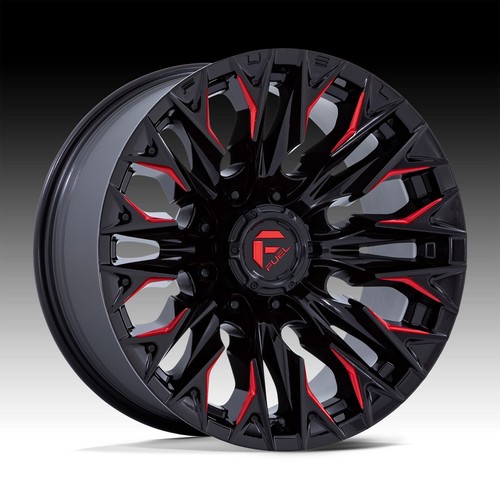 Fuel D823 Flame 8 Gloss Black Milled Red Tint 20x10 8x170 -18mm ...