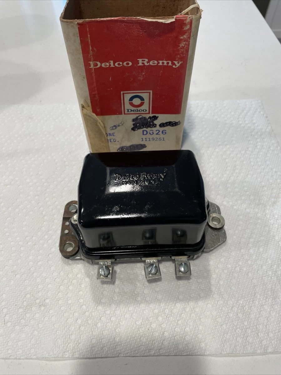 DELCO REMY VOLTAGE Regulator 1119 001D 12V 1960's Chevy GM, 40% OFF