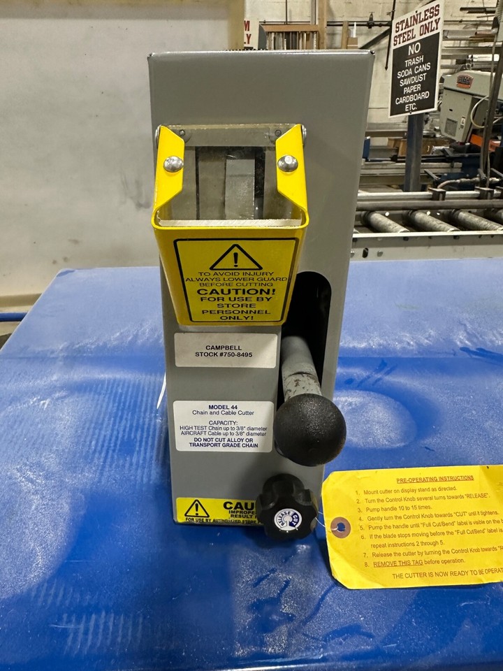 Hydraulic Chain & Cable Cutter High Test 3/8" Three M Tool Model 42 | eBay