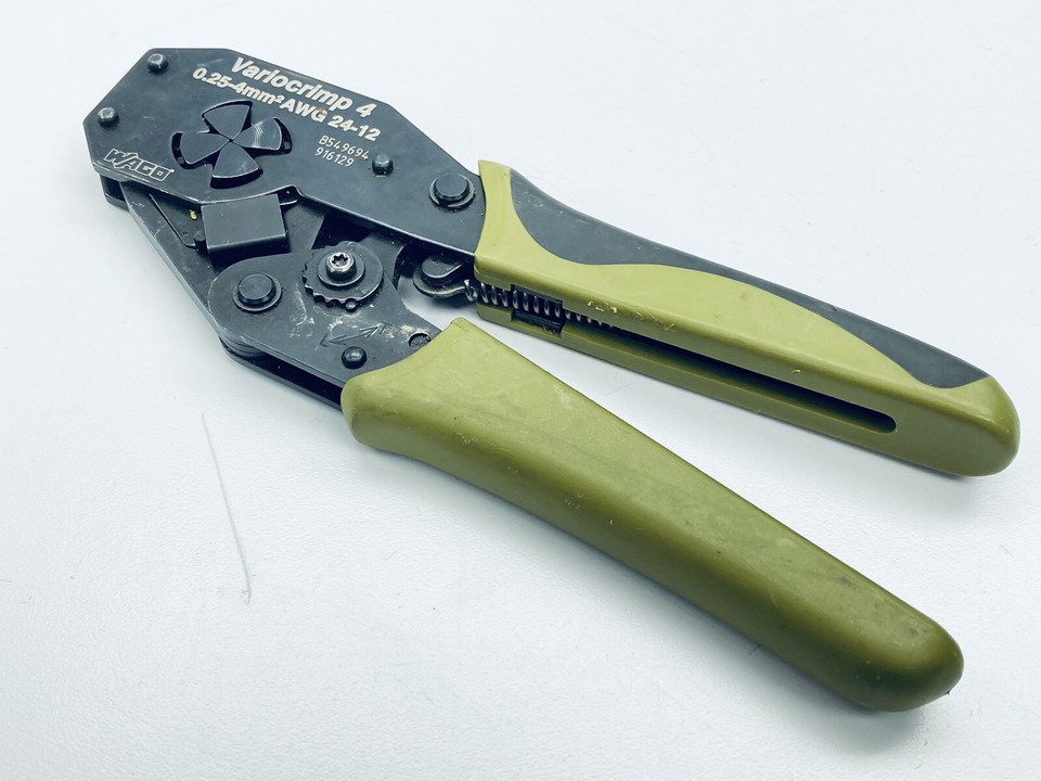 WAGO 206-1204 VARIOCRIMP 4 MANUAL FERRULE CRIMPING TOOL AWG:24-12 (.25 ...