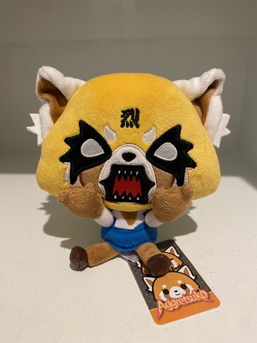 NWT Sanrio AGGRETSUKO Aggressive Retsuko Plush Doll Death Metal Anime ...