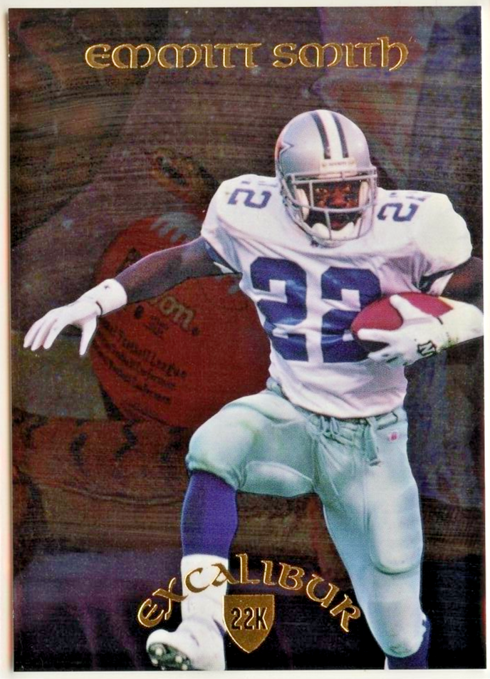 1997 Excalibur 22K Knights Emmitt Smith #0758/2000 *COWBOYS* | eBay
