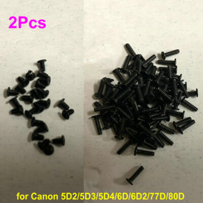 2Pcs Camera Shell Case Cover Screw for Canon EOS 5D2 5D3 5D4 6D 6D2 77D ...