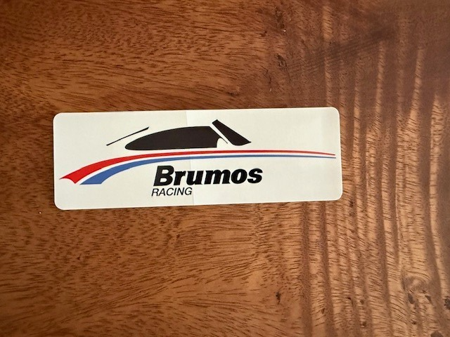 BRUMOS RACING PORSCHE STICKER DECAL 6"x2" 911 356 914 RACING IMSA ...