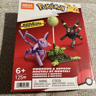 MEGA Construx Pokemon Buildable Figures 2-Pack (UMBREON, ESPEON) BRAND ...