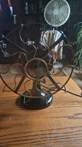 Antique Westinghouse 12" Brass Blade Fan Early 1900's | eBay