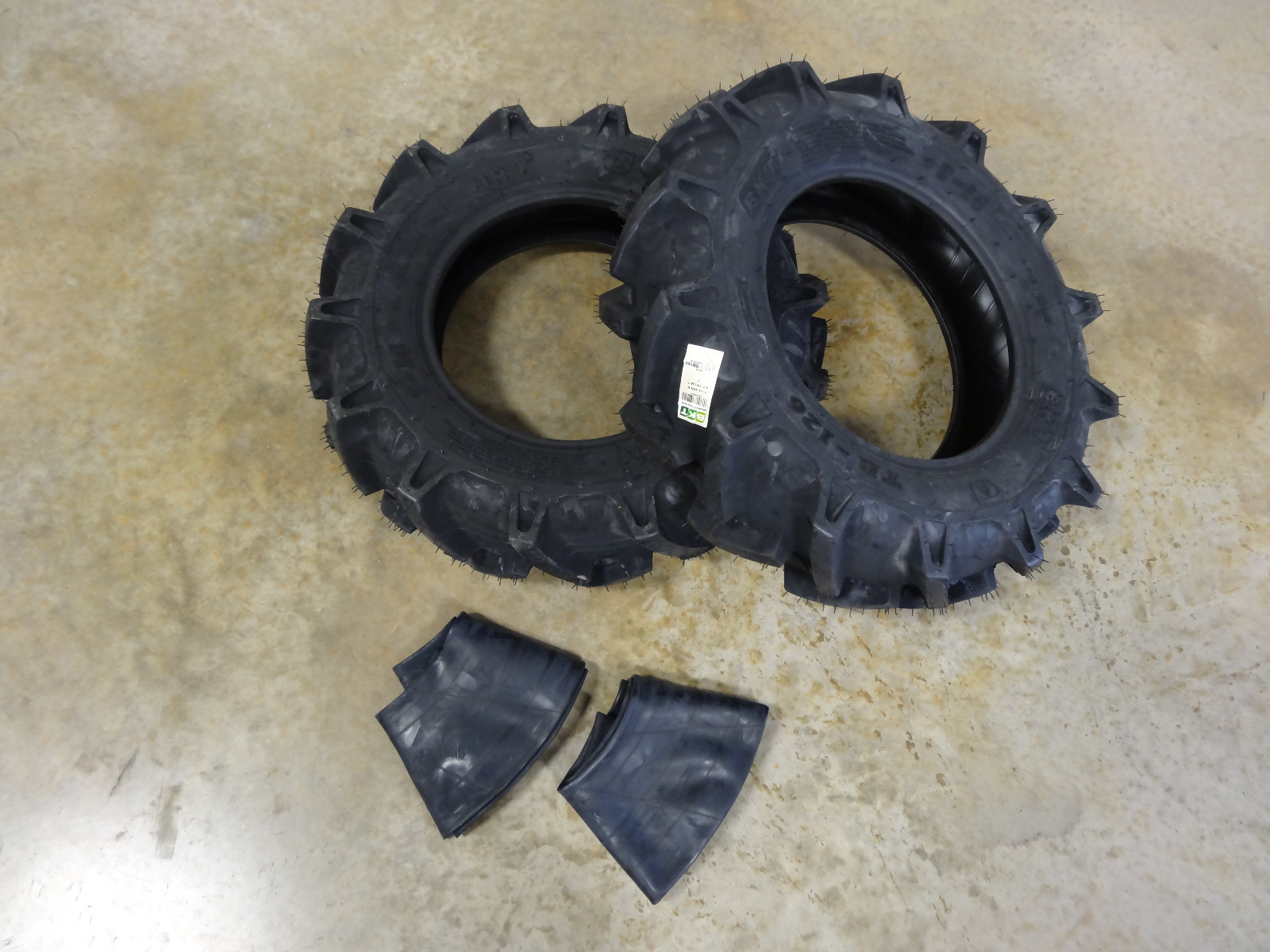 Two 7x14 7-14 R1 Bar Lug 4 Ply Farm Tractor Tires With Tubes for sale ...